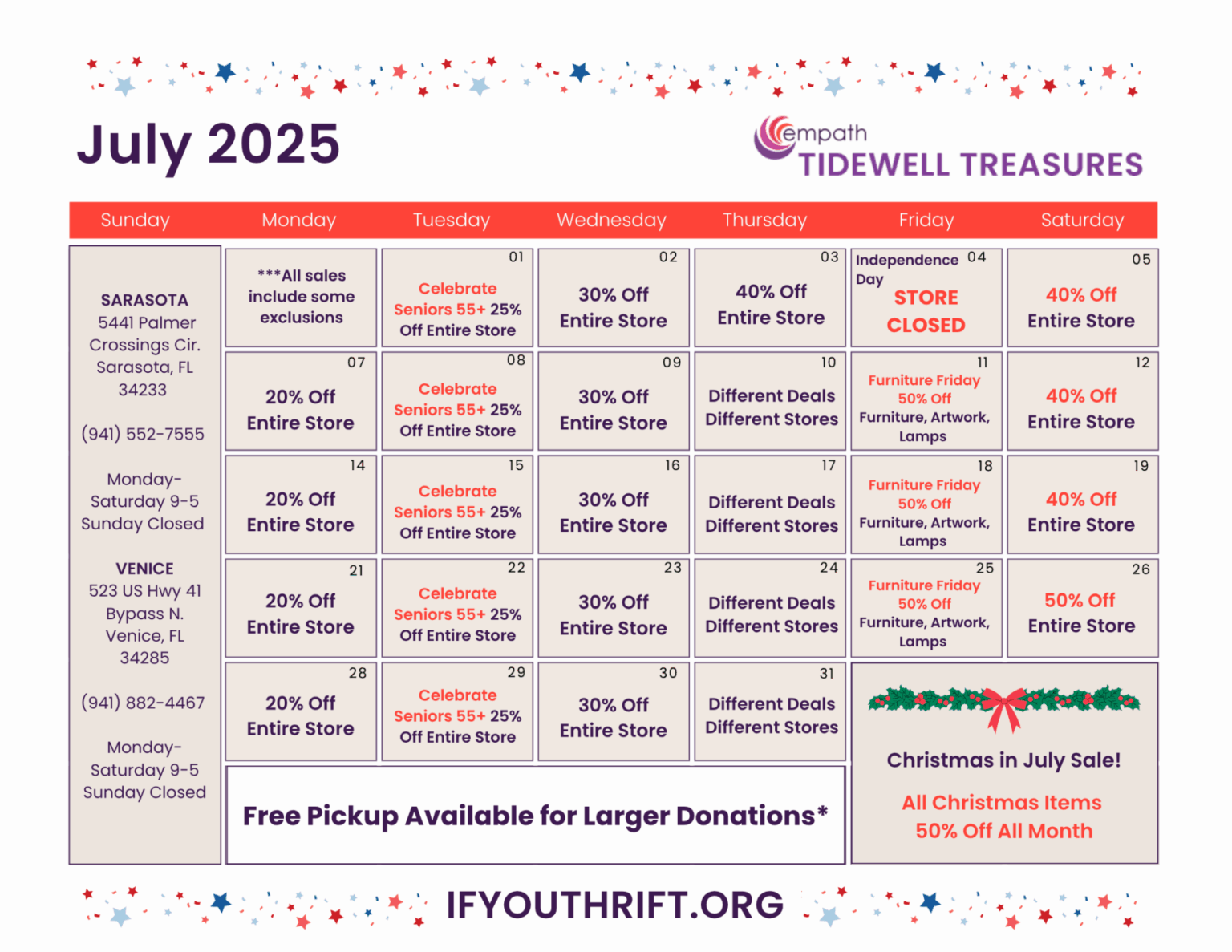 Tidewell Treasures | Tidewell Foundation